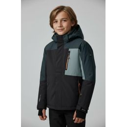 Killtec Jungen Winterjacke "KSW 200 BYS SKI JCKT"schwarz blau, nachtblau, rauchblau, dunkelorange, Gr. 152, Obermaterial: 100% Polyester. Futter: