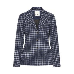 Ichi Blazer 'IHKATE' Damen Gr&ouml;&szlig;e 38 dunkelblau / schwarz / wei&szlig;