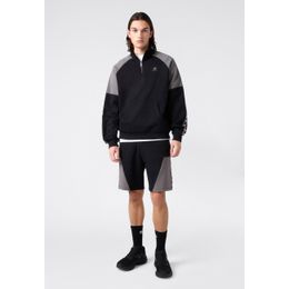 Champion Herren Sweatshorts "Sports-inspired Interlock Shorts with Tape detailing"nbk, dgg, Gr. L, Obermaterial: 82% Baumwolle, 18% Polyester, Hosen