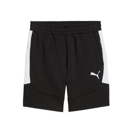 Puma Sportshorts 'TeamEvostripe' Damen Gr&ouml;&szlig;e L schwarz / wei&szlig;