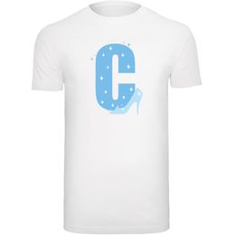 F4NT4STIC T-Shirt 'Disney Alphabet C Is For Cinderella' Herren Gr&ouml;&szlig;e XS blau / hellblau / wei&szlig;