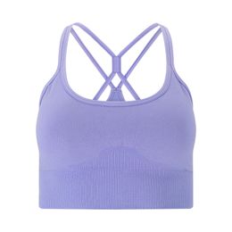 ENDURANCE ATHLECIA ATHLECIA Damen Sport-BH "Foan V2", Gr. XXS, lila, 80% Polyamid, 19% Elasthan, 1% Polyester, unifarben, BHs, im nahtlosen Design mit Stretchfunktion