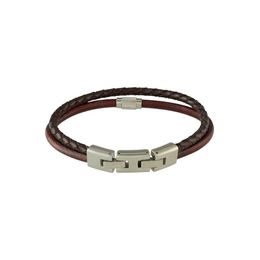 Fossil Armband Herren Gr&ouml;&szlig;e One Size dunkelbraun / silber