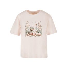 F4NT4STIC Shirt 'Ente Ostereier Blumen K&uuml;ken' female Pink size XL