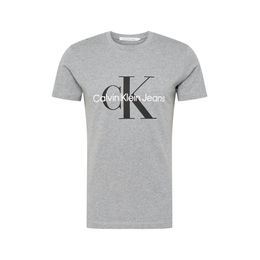 Calvin Klein Jeans T-Shirt Herren Gr&ouml;&szlig;e XXS graumeliert / schwarz / wei&szlig;