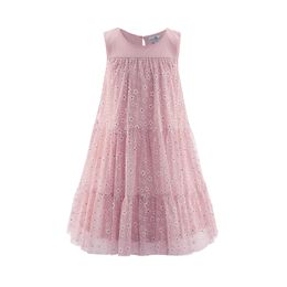 happy girls Kinder Sommerkleid "M&auml;dchenkleid"dusty rose, Gr. 98, Stoff, 100% Polyester, Kleider