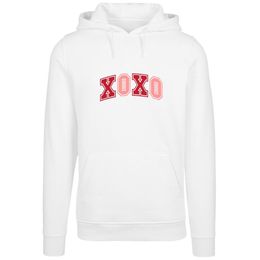 F4NT4STIC Sweatshirt 'Xoxo Valentinstag' Damen Gr&ouml;&szlig;e S rosa / rubinrot / wei&szlig;