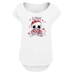 F4NT4STIC Shirt 'Anti Valentinstag Love Is In The Air' female White size XXL