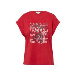 s.Oliver T-Shirt Damen Gr&ouml;&szlig;e XXL dunkelgrau / rot / silber / wei&szlig;