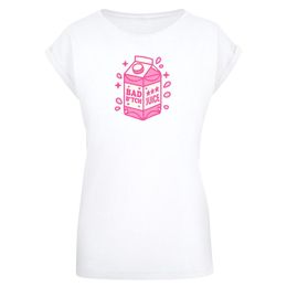 F4NT4STIC T-Shirt 'Internationaler Frauentag: Girl-Power-Design' Damen Gr&ouml;&szlig;e XXXL pink / wei&szlig;