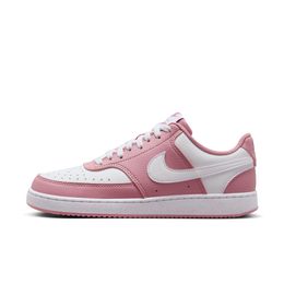 Nike Sportswear Damen Sneaker "Court Vision Low Next Nature", Gr. 38elemental pink, wei&szlig;, Synthetik, Schuhe, Design auf den Spuren des Air Force 1