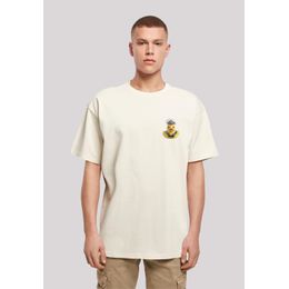 F4NT4STIC Herren T-Shirt "Rubber Duck Captain OVERSIZE TEE", beige, Gr. S, Obermaterial: 100% Baumwolle, Shirts, Print