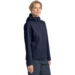 Jack Wolfskin Damen Funktionsjacke "BORNBERG HOODY W", blau, Gr. M, Oberstoff: 100% POLYESTER; Kontrastmaterial 1: 100% POLYESTER; Futter 1:00%