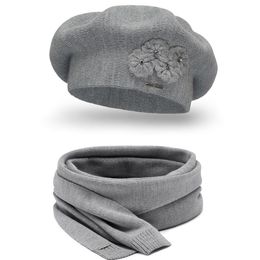 Vivisence Beanie '7006 Set' female Grey size Onesize