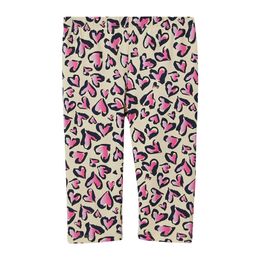 s.Oliver Leggings 'Capri' M&auml;dchen Gr&ouml;&szlig;e 116 ecru / pink / rosa / schwarz