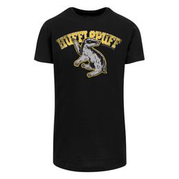 F4NT4STIC T-Shirt 'Harry Potter Hufflepuff Sport Emblem' Herren Gr&ouml;&szlig;e XL gelb / grau / schwarz