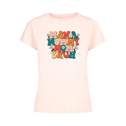 F4NT4STIC T-Shirt 'Mothers Day Floral Accent Mom Life Humor Trendy Aesthetic' Damen Gr&ouml;&szlig;e M gr&uuml;n / orange / rosa