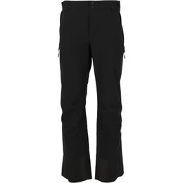 SOS Herren Skihose "Cervinia", schwarz, Gr. M, unifarben, 86% Polyamid, 14% Elasthan, Hosen, mit 15.000 mm Wassers&auml;ule und bequemer Wattierung