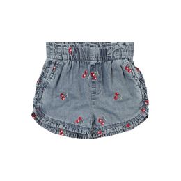 Only Mini Shorts 'KMGDandy' M&auml;dchen Gr&ouml;&szlig;e 98 blue denim / pastellgr&uuml;n / kirschrot / wei&szlig;
