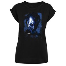 F4NT4STIC T-Shirt 'DC Comics Batman Arkham Asylum Joker' Damen Gr&ouml;&szlig;e XXL blau / schwarz / wei&szlig;