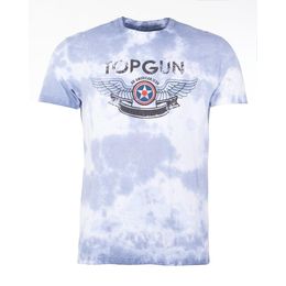 Top Gun T-Shirt Herren Gr&ouml;&szlig;e L blau / rot / schwarz / wei&szlig;