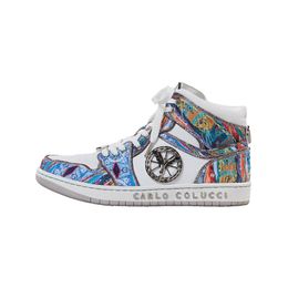 Carlo Colucci High-Top Sneakers ' Dal Mas ' male White size 46