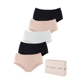 Lascana Damen Taillenslip, Gr. 48, beige, Single Jersey, Obermaterial: 95% Baumwolle, 5% Elasthan, unifarben, Unterhosen, aus Baumwolle, mit sch&ouml;ner
