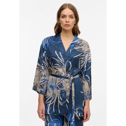 Eterna Damen Blusenkimono "OVERSIZE FIT", blau, Gr. 36, 100% Viskose, Blusen
