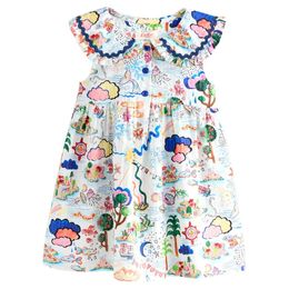 next Kleid 'Cath Kidston' M&auml;dchen Gr&ouml;&szlig;e 80 hellblau / gelb / rosa / wei&szlig;
