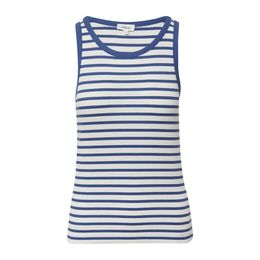 s.Oliver Top female Blue, White size 46