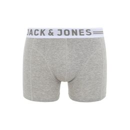 Jack & Jones JACK & JONES Boxershorts 'Sense' Herren Gr&ouml;&szlig;e M hellgrau / dunkelgrau / graumeliert / wei&szlig;