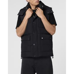 Philipp Plein Herren Outdoorjacke "Gothic Plein", schwarz, Gr. S, Obermaterial: 100% Polyester. Futter: 100% Polyester. F&uuml;llung: 100% Polyester,