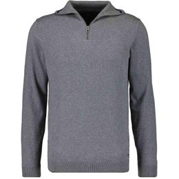 Ragman Herren Rundhalspullover, grau, Gr. M, 95% Baumwolle 5% Kaschmir, Pullover