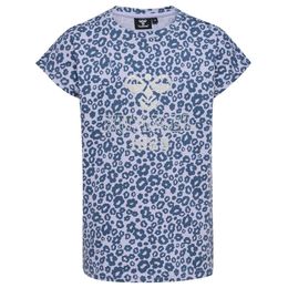 Hummel Shirt 'ANNIKA' M&auml;dchen Gr&ouml;&szlig;e 134 hellblau / hellgrau / lila