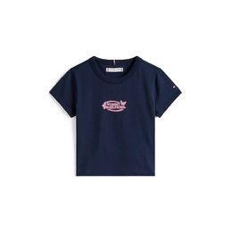 Tommy Hilfiger T-Shirt M&auml;dchen Gr&ouml;&szlig;e 80 nachtblau / rosa