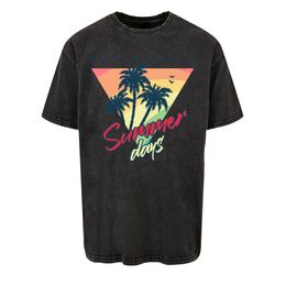 F4NT4STIC T-Shirt 'California Pal Retro' Herren Gr&ouml;&szlig;e S grasgr&uuml;n / hellorange / rot / schwarz