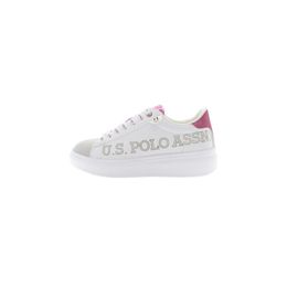 U.S. Polo Assn. Sneaker Damen Gr&ouml;&szlig;e 35 fuchsia / silber / wei&szlig;