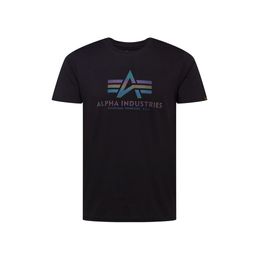 Alpha Industries T-Shirt Herren Gr&ouml;&szlig;e XXXL blau / gr&uuml;n / dunkellila / orange / schwarz