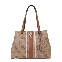 Guess Shopper 'ERENIA TOTE' Damen Gr&ouml;&szlig;e One Size kitt / braun / cognac / hellbraun