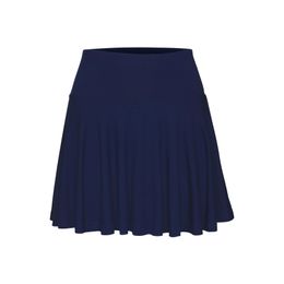 Vivance ACTIVE Damen Skort, blau, Basic, Gr. S, unifarben, Single Jersey, Obermaterial: 95% Viskose, 5% Elasthan, R&ouml;cke, Tellerrock mit integrierter