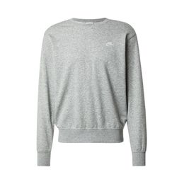 Nike Sportswear Sweatshirt 'Club Fleece' Herren Gr&ouml;&szlig;e L graumeliert / wei&szlig;