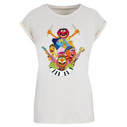 F4NT4STIC T-Shirt 'Disney Muppets-Dr.-Teeth-and-The-Electric-Mayhem' Damen Gr&ouml;&szlig;e 5XL sand / gelb / gr&uuml;n / rot