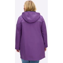 sheego Damen Softshelljacke, lila, Gr. 54, unifarben, 94% Polyester, 6% Elasthan, Wattierung:100% Polyester, Jacken