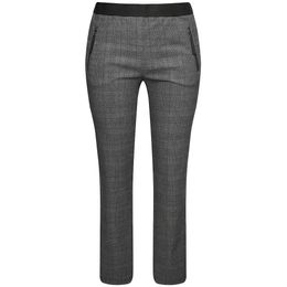 Ulla Popken Hose Damen Gr&ouml;&szlig;e 42/44 grau / schwarz