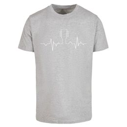 F4NT4STIC Shirt 'Gitarre heartbeat design' male Grey size XXL