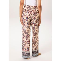 Aniston CASUAL Damen Schlupfhose, bunt, Gr. 44, Paisley, bedruckt, gemustert, Web, Obermaterial: 100% Viskose, Hosen, mit trendigem Paisley-Druck und