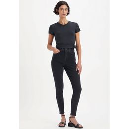Levi's LEVI'S Damen Skinny-fit-Jeans "Retro High Skinny", schwarz, Gr. 31, Denim/Jeans, Obermaterial: 85% Baumwolle, 7% Lyocell, 6% Elastomultiester, 2%