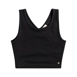 Roxy Damen Crop-Top "Good Keepsake", grau, Gr. XL, Obermaterial:97% Microfaser, 3% Elasthan;, Tops