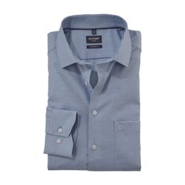 OLYMP Herren Businesshemd "Luxor modern fit", blau, Gr. 41, gemustert, Web, Obermaterial: 100% Baumwolle, Hemden, modisch gemustert