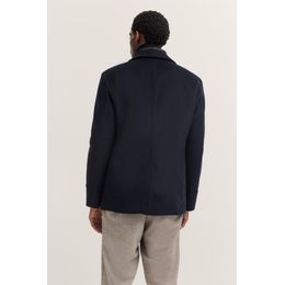 Bugatti Herren Cabanjacke "Rainseries"390, marine, Gr. 54, unifarben, 60% Wolle, 35% Polyester, 5% sonstige Faser, Jacken, wasserfest mit